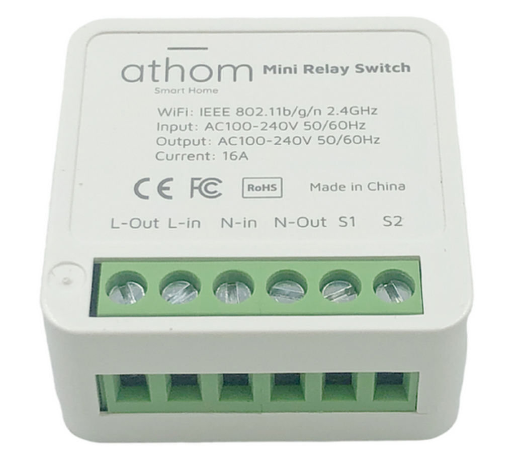 Athom Mini Relay Switch for ESPhome - ingeniousmakers.com