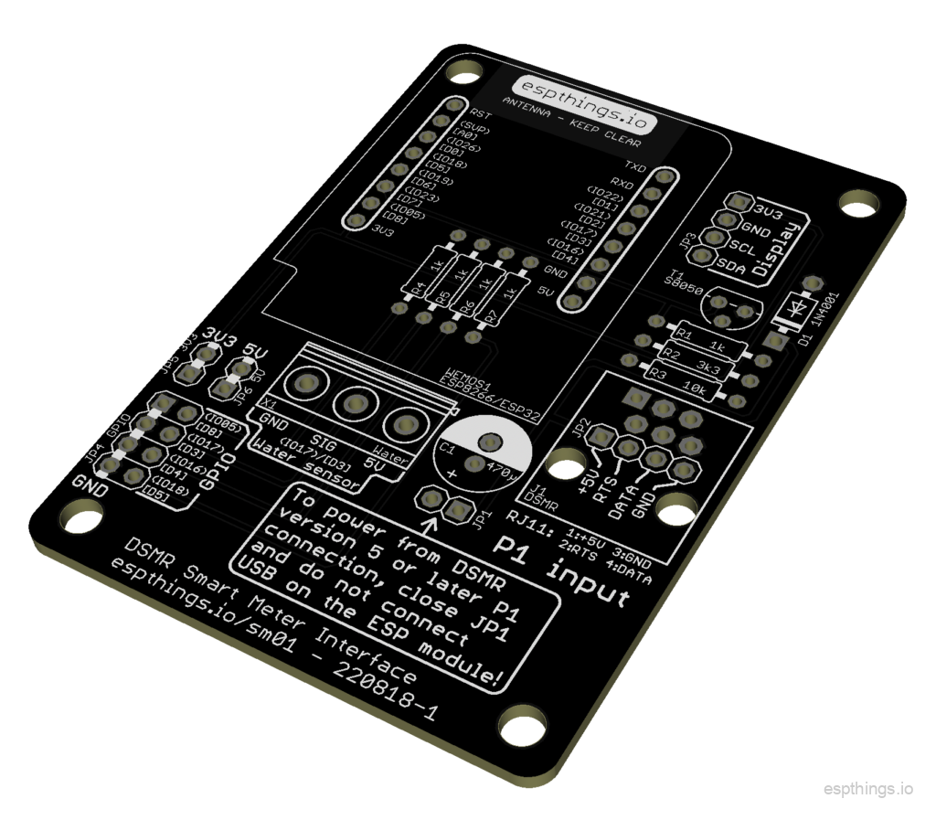 ET-SM01 - DIY DSMR P1 smart meter - ingeniousmakers.com